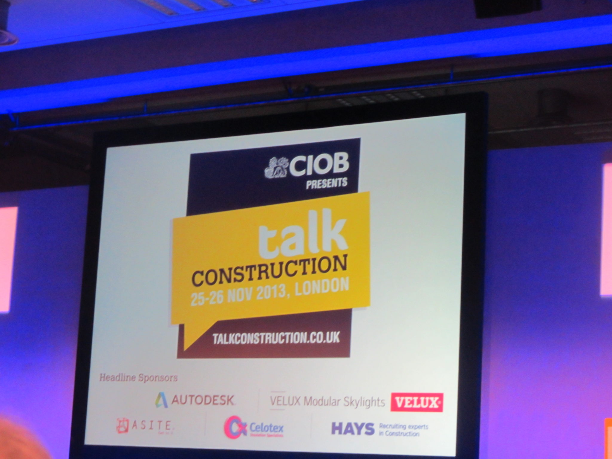 CIOB Talk Construction Event, London - Michael Aubrey Partnership Ltd