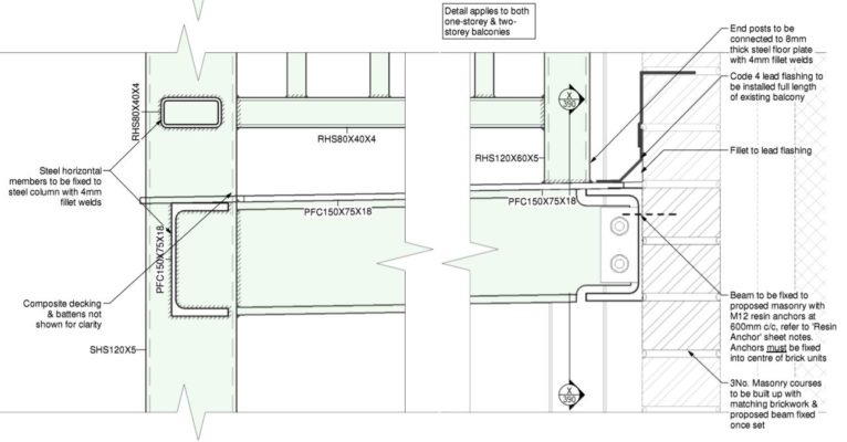 Balcony Repair - Michael Aubrey Partnership Ltd